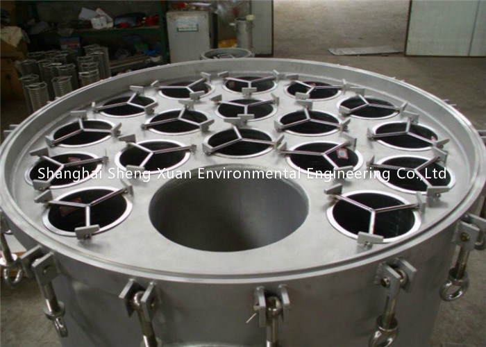 0.5Mpa 840T/H DN200 SS304 Multi Bag Filter Housing