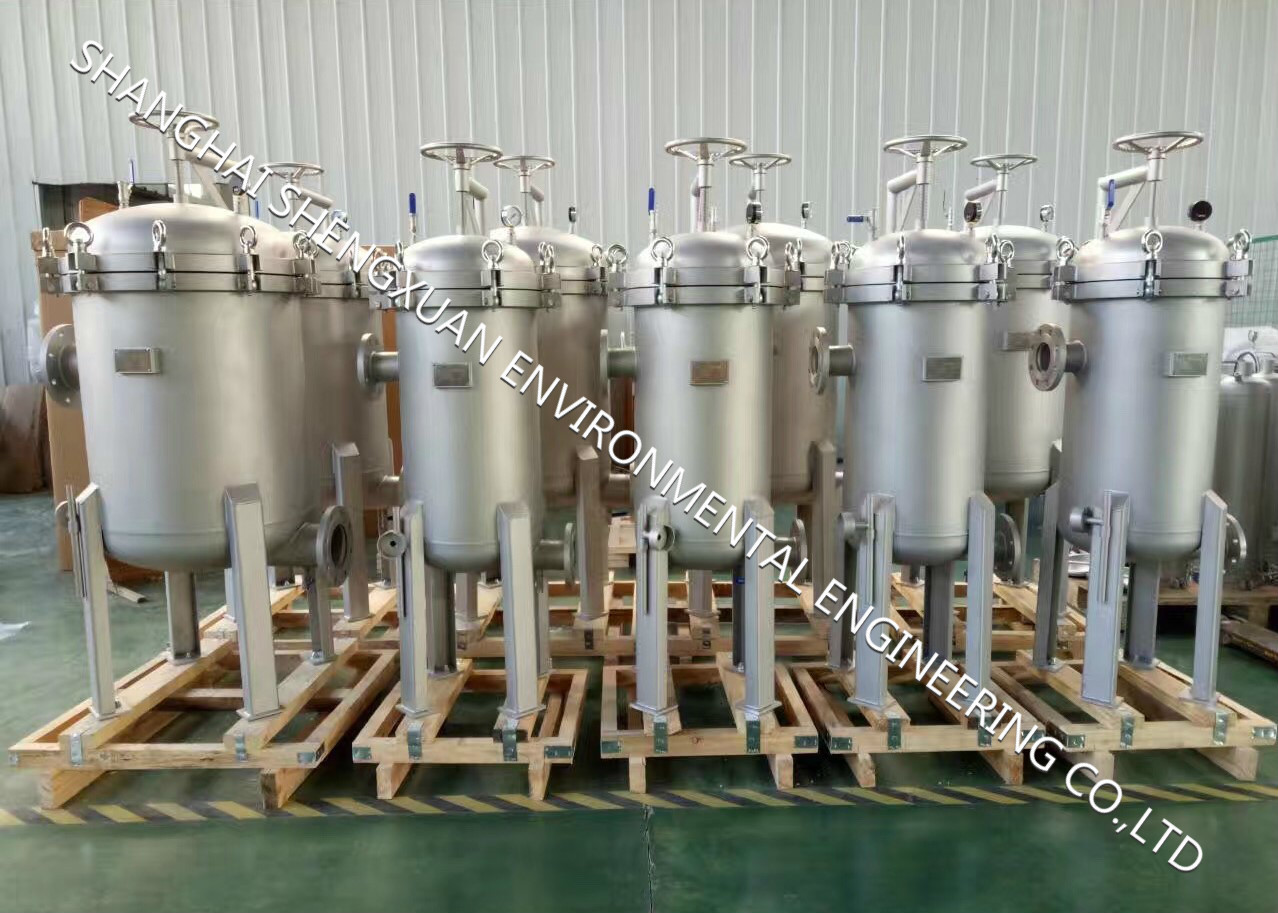 Stainless Steel Multi Bag Filter Housing 2-8 PCS For Chemical Industry ...