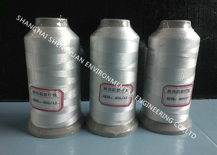 PTFE Coating High Temperature Sewing Thread , Smooth Fiberglass Sewing ...