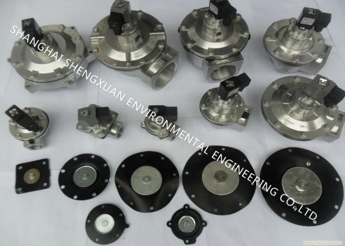 Stainless Steel Pulse Jet Valve , AC220V Electric Dust Collector Pulse ...